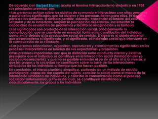 Interaccionismo Simbolico | PPTX