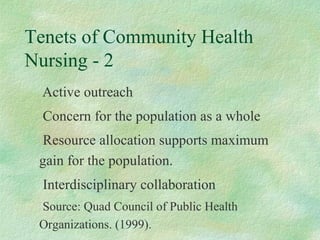 introduction to community health nursing | PPT