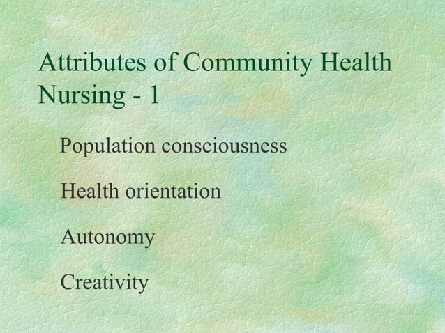 introduction to community health nursing | PPT | Parenting Babies and Toddlers | Parenting