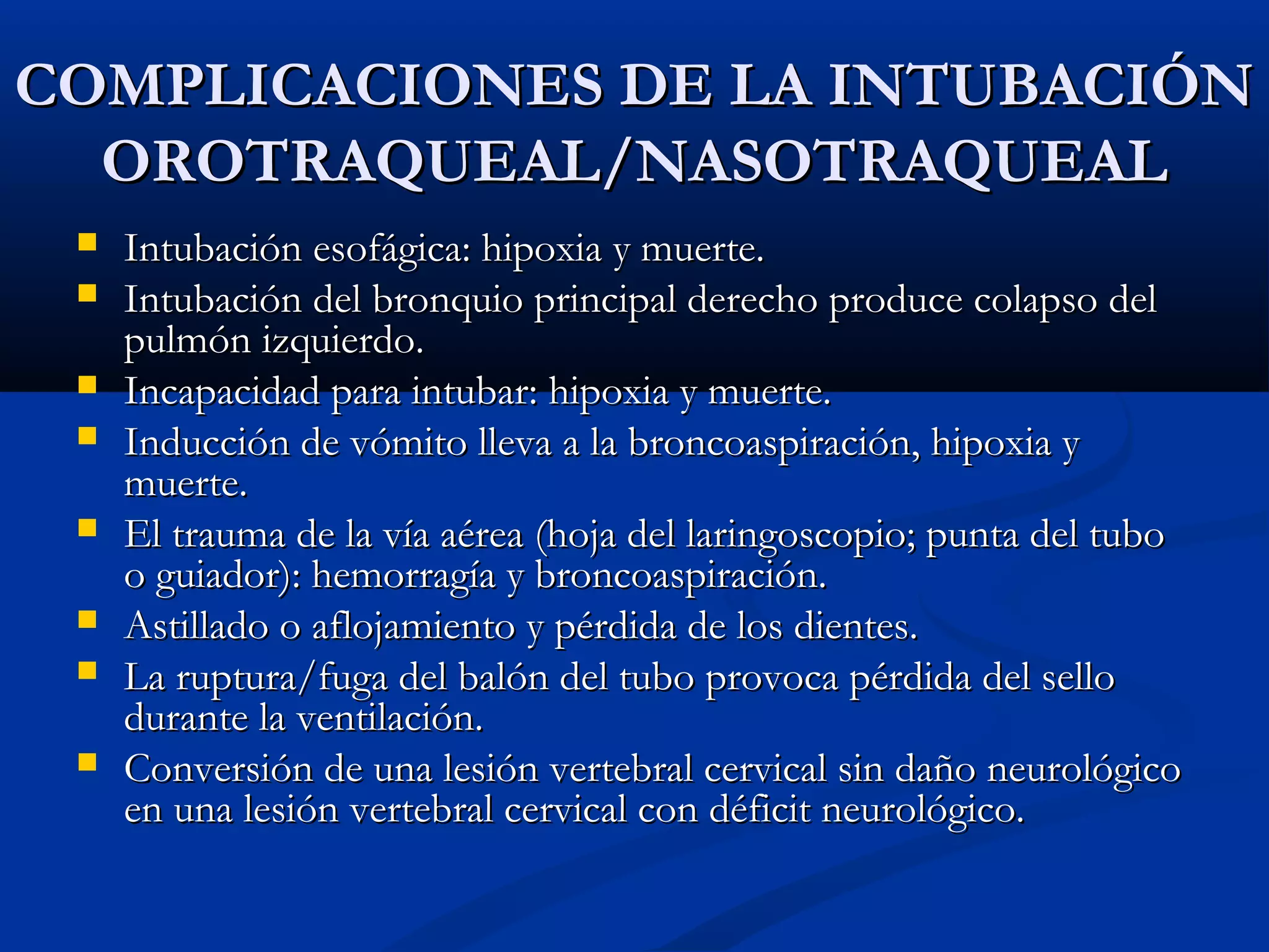 Intubacion cz | PPT | First Aid | Injuries