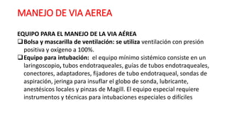 INTUBACION ENDOTRAQUEAL EN EL PACIENTE EN SOP | PDF