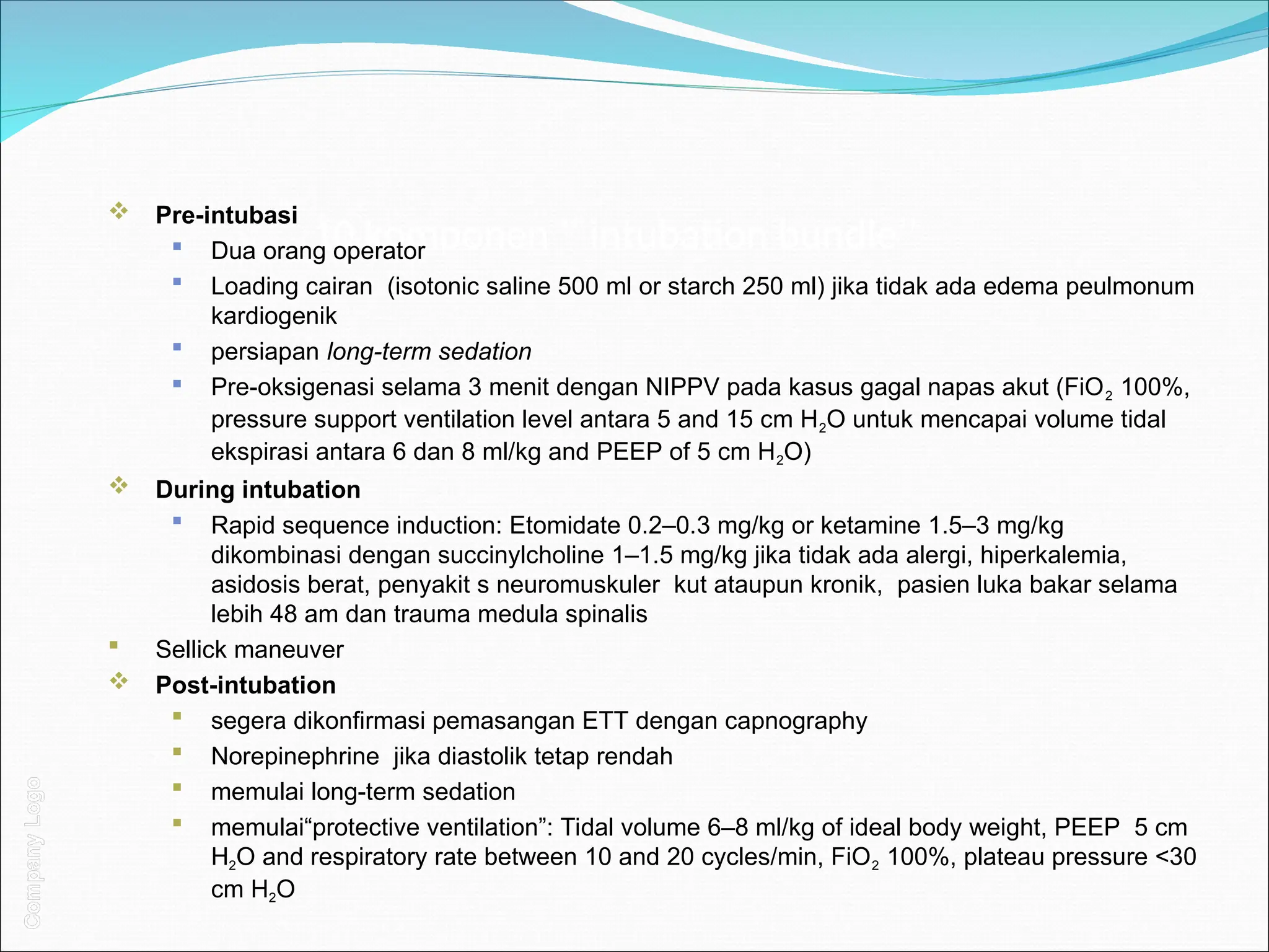 INTUBASI, WEANING ,EKSTUBASI dr. Johan.ppt