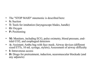 Intubation and mechanical ventilation 22, dr virbhan balai | PPTX