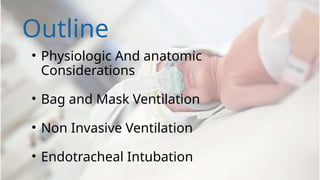intubation and ventilation in children and neonates (roll no 90 ).pptx