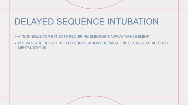 INTUBATION DR.MANISHA(RSI & DSI).pptx ppt | PPTX | First Aid | Injuries