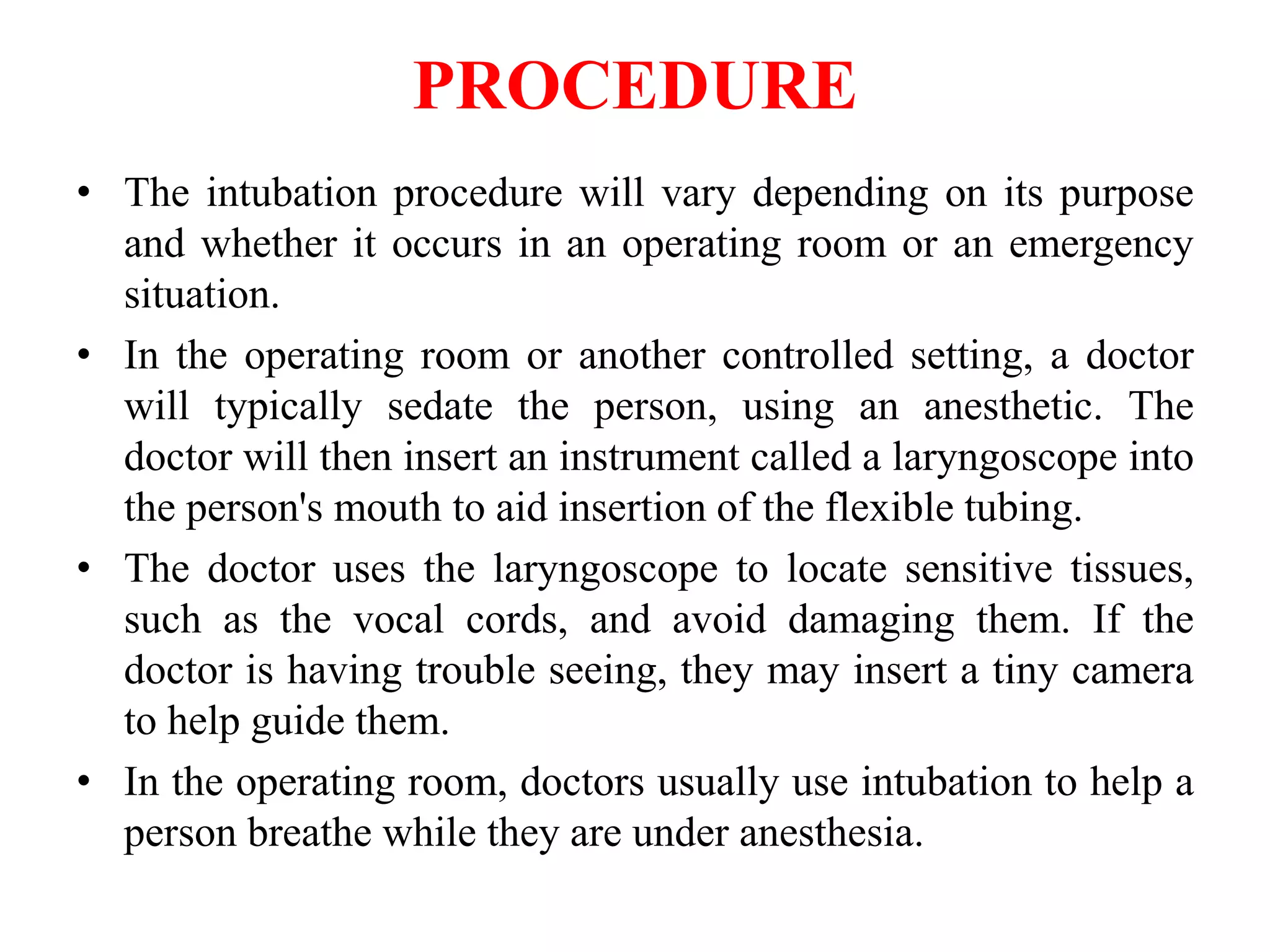 Intubation ppt | PPTX