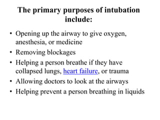 Intubation ppt | PPTX