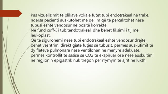 Intubimi endotrakeal | PPTX