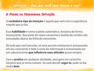 Intuição Por Que Você Deve Seguir A Sua Pdf