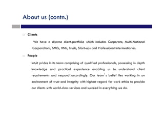 Intuit Profile | PDF