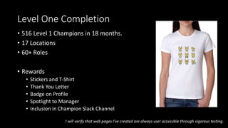 Intuit's Accessibility Champion Program - Coaching and Celebrating | PPTX