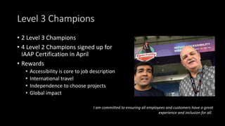 Intuit's Accessibility Champion Program - Coaching and Celebrating | PPTX