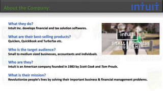 Intuit inc marketing management case study | PPTX | Marketing and ...
