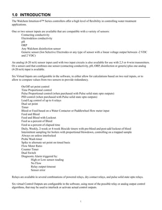 Intuition 6 Water Treatment Controller Manual | PDF