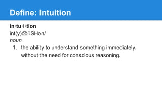 Intuition Factors | PPT