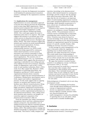 Intuition In Pharmaceutical R&D | PDF