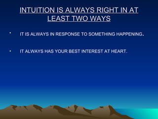 Intuition Survival Signals | PPT