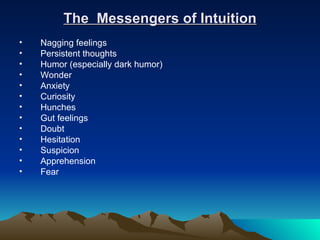Intuition Survival Signals | PPT