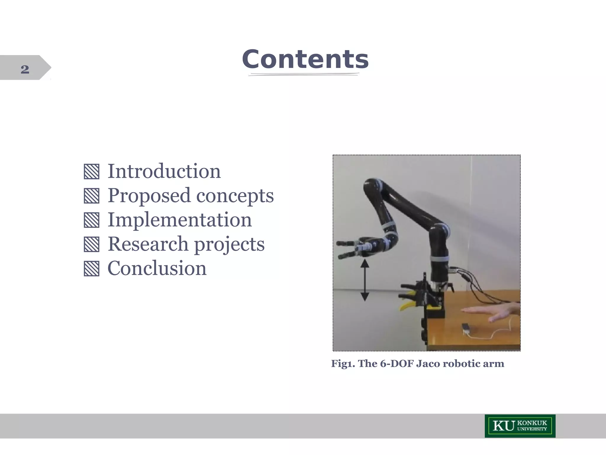Intuitive and adaptive robotics arm manipulation using lmc | PPT