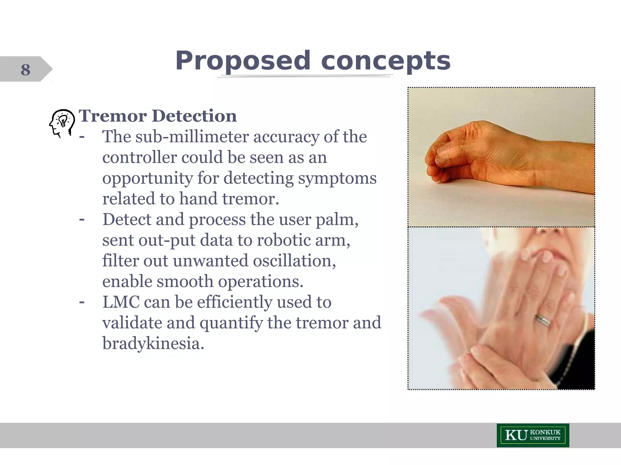 Intuitive and adaptive robotics arm manipulation using lmc | PPT