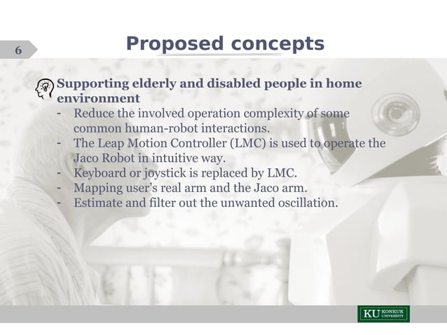 Intuitive and adaptive robotics arm manipulation using lmc | PPT