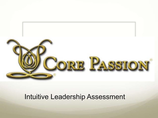 Intuitive leadership assessment 2019 | PPT