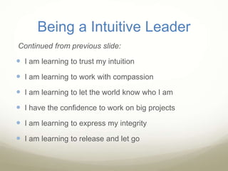 Intuitive leadership assessment 2019 | PPT