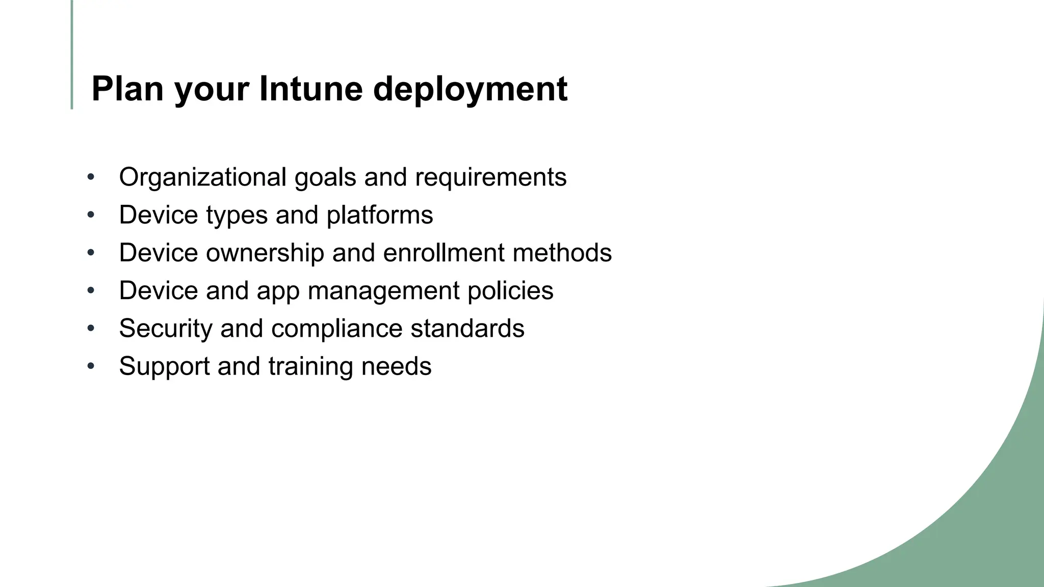 Presentation - Manual on how to proceed with Intune Implementation | PPTX