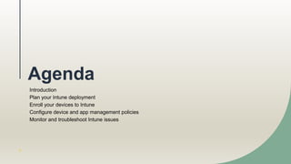 Presentation - Manual on how to proceed with Intune Implementation | PPTX