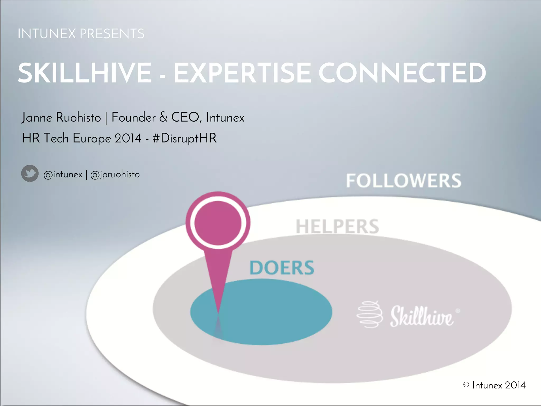 Intunex #DisruptHR #HRTechEurope 2014 | PPT