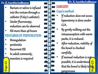 Intussusception by Dr.AmrithaAnilkumar | PPTX | Digestive Disorders ...