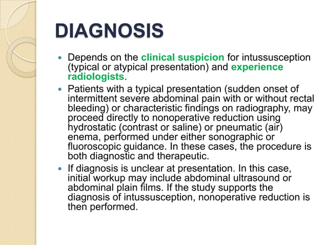 Intussusception in children | PPTX