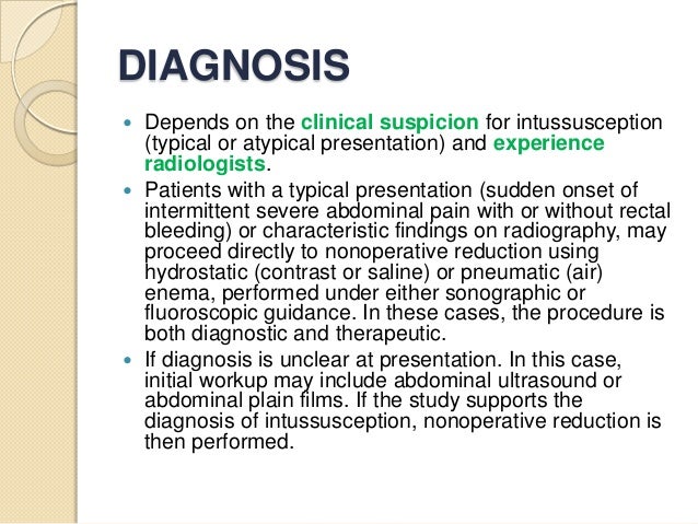 Intussusception in children