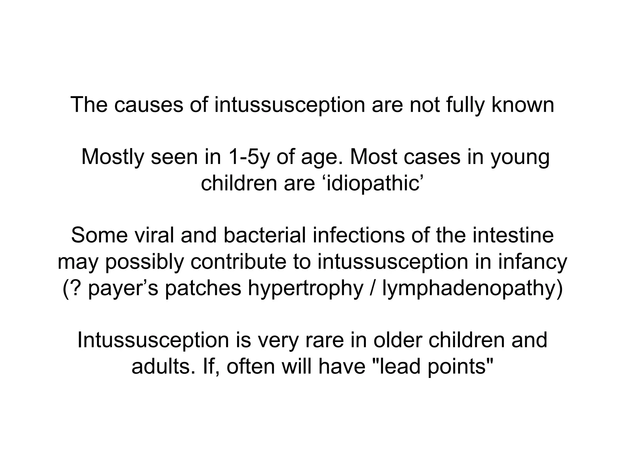 Intussusception - will test the doctor and will cost the patient | PPT