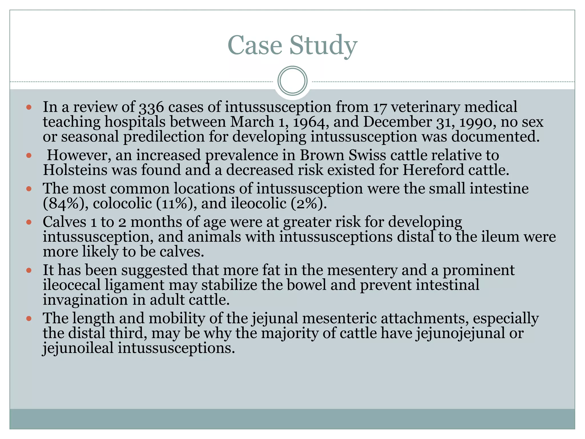Intussusception in cattle | PPTX