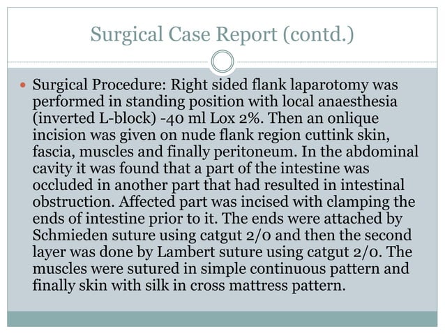 Intussusception in cattle | PPTX | Digestive Disorders | Diseases and ...