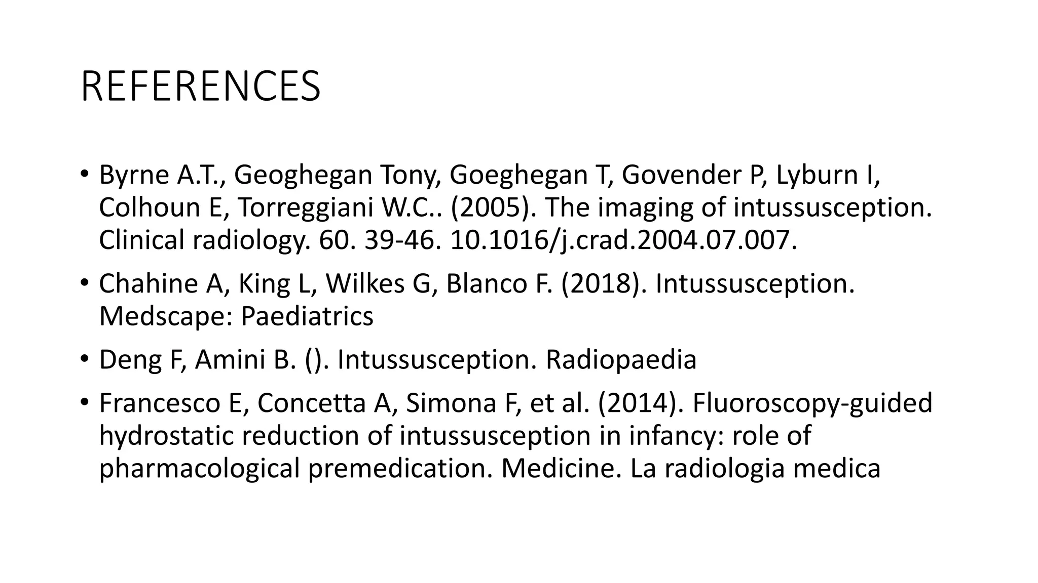 Intussusception - A Comprehensive Presentation | PPTX