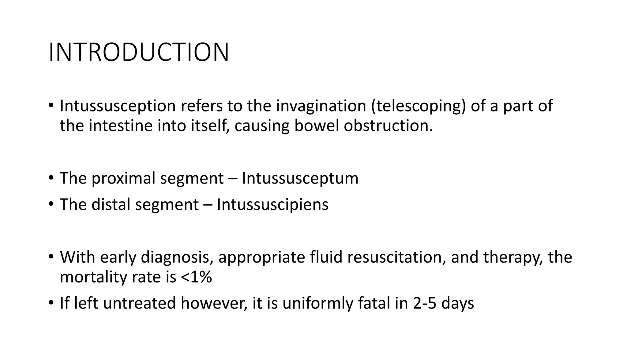 Intussusception - A Comprehensive Presentation | PPTX | Digestive ...