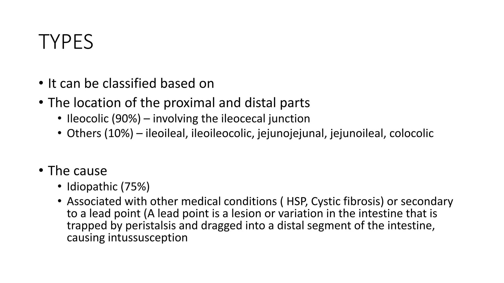 Intussusception - A Comprehensive Presentation | PPTX | Digestive ...
