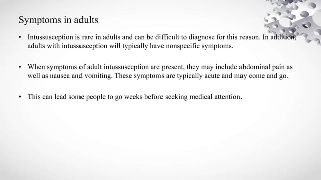 INTUSSUSCEPTION.pptx, introduction to the pathologies of the git | PPT