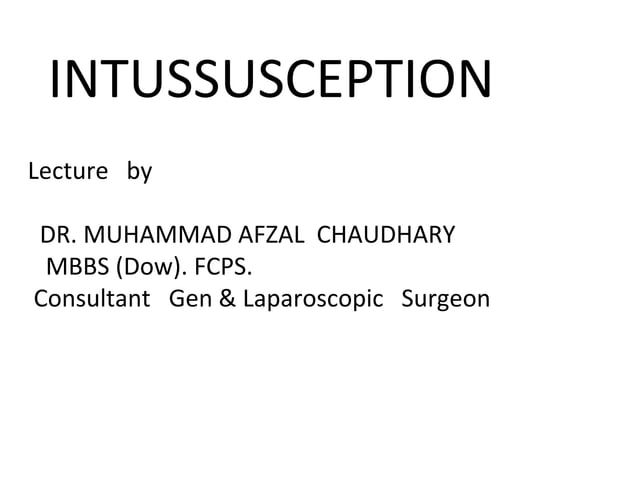 intussusceptIon | PPT