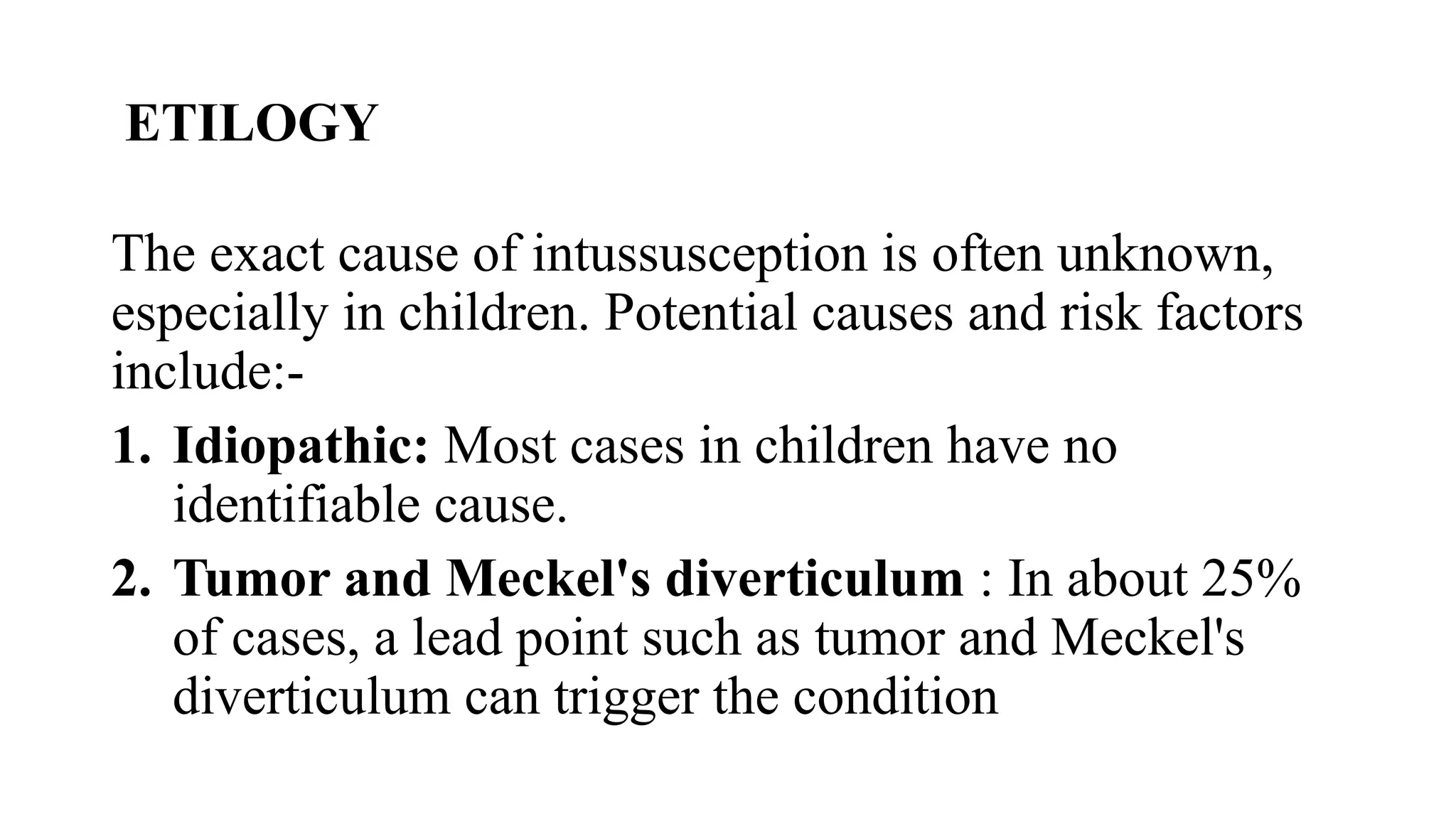 Nursing management of children with intussusception | PPTX