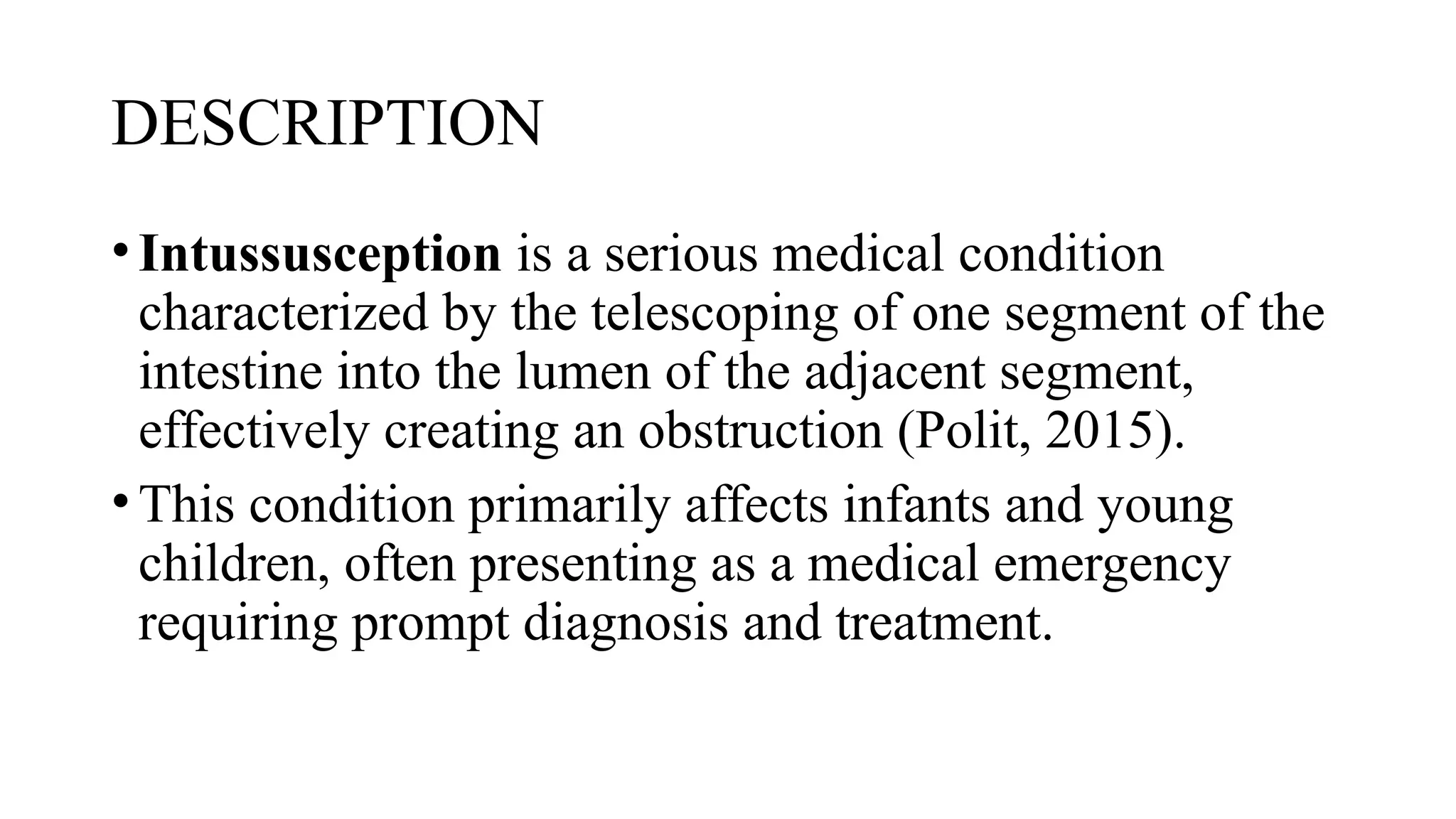 Nursing management of children with intussusception | PPTX