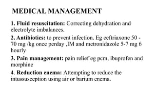 Nursing management of children with intussusception | PPTX