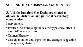 Nursing management of children with intussusception | PPTX