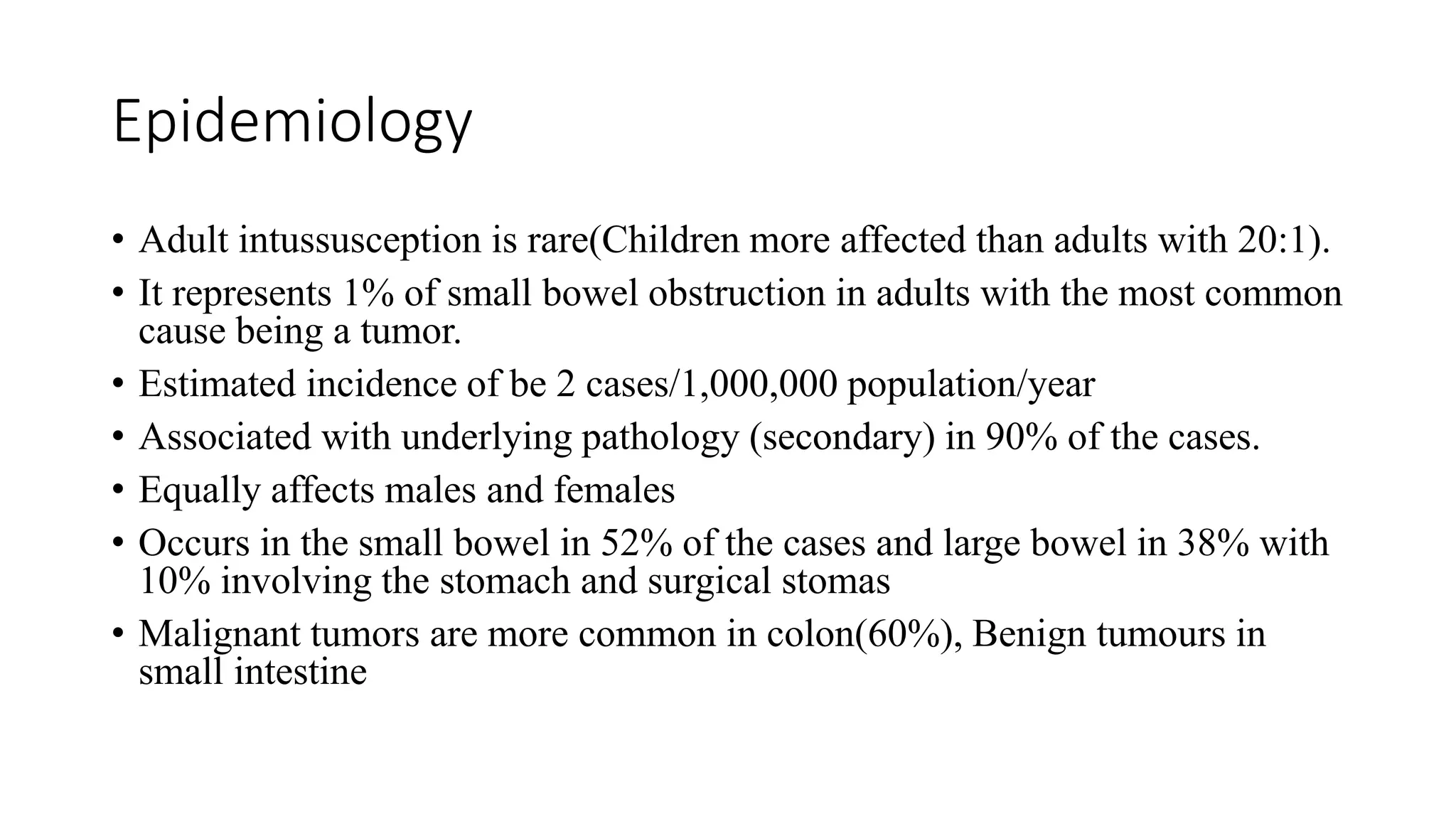 Intussusception in adults | PPTX
