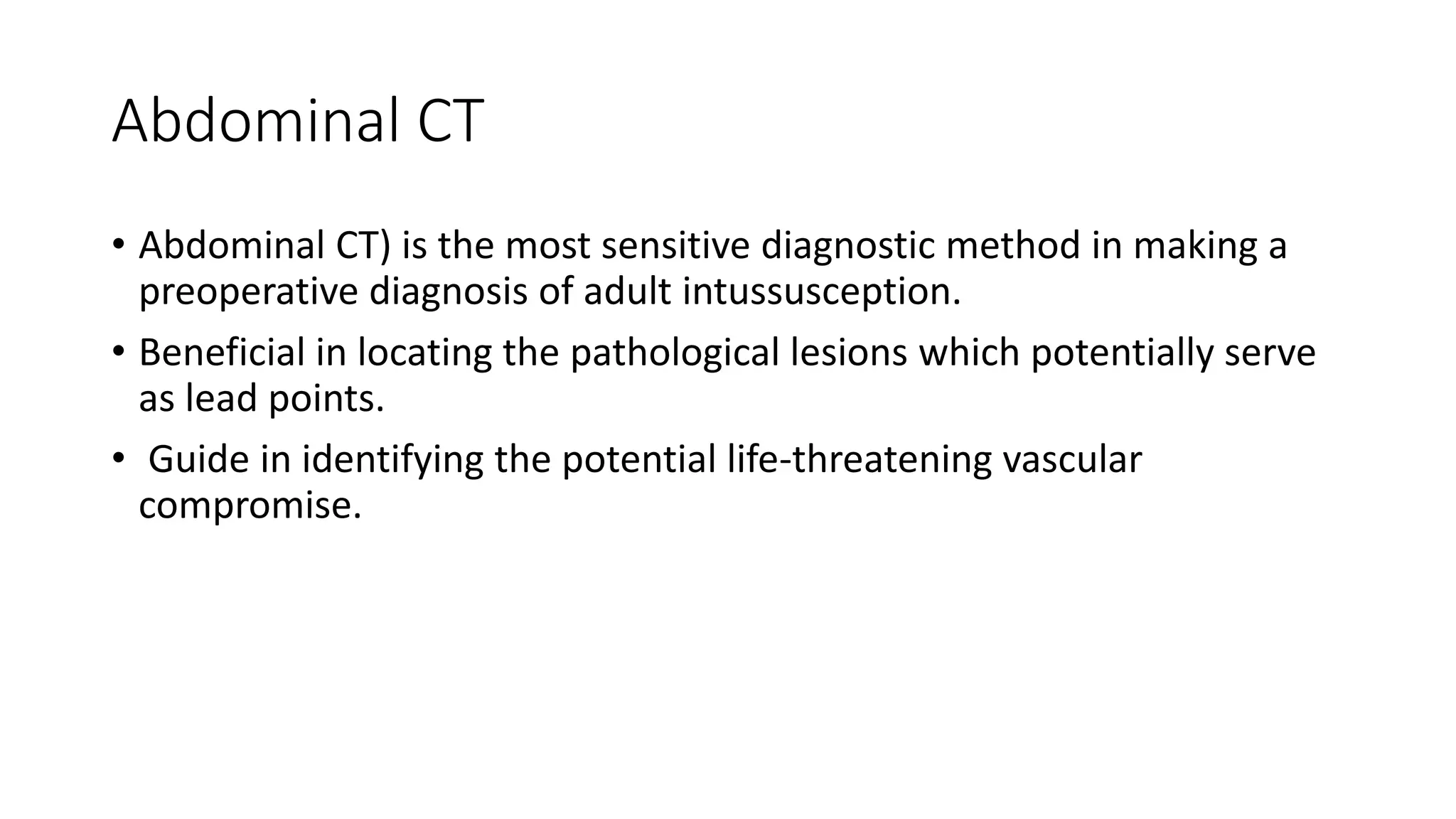 Intussusception in adults | PPTX