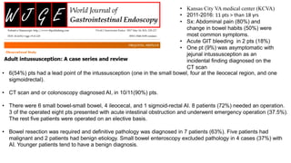 Intussusception in adults | PPTX