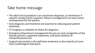 Intussusception in adults | PPTX