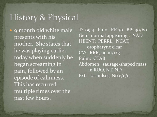 Intussusception Power Point 3 Pptx Digestive Disorders Diseases And Conditions